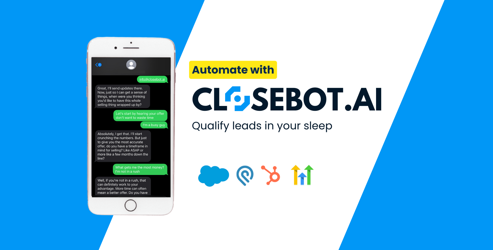 CloseBot | Custom ChatBot Try for Free No Credit Card